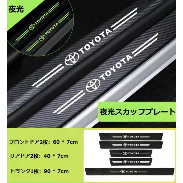 ●商品内容運転席側用、助手席側用、後部席両側用 4ドア用+バックドア用 5枚 セット（サイズは画像参考）●優れた素材車用ドア保護フィルムは夜光効果があり、フィット感が高い。高品質超繊皮製で柔軟性を持って、サイドシルに曲面がある場合にも対応で...