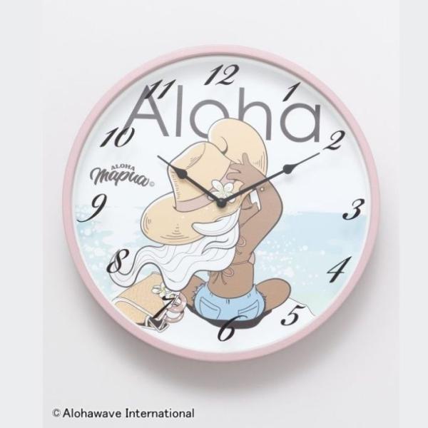 〇商品名AMアロハクロック 【SEA BREEZE】〇ポイントサーフィンとファッションをこよなく愛するキャラクター「アロハマプア」の掛け時計。ハワイのロコガール気分をマプアちゃんと共に楽しんでみては。 単三電池1本使用（別売り）/ 保証書付...