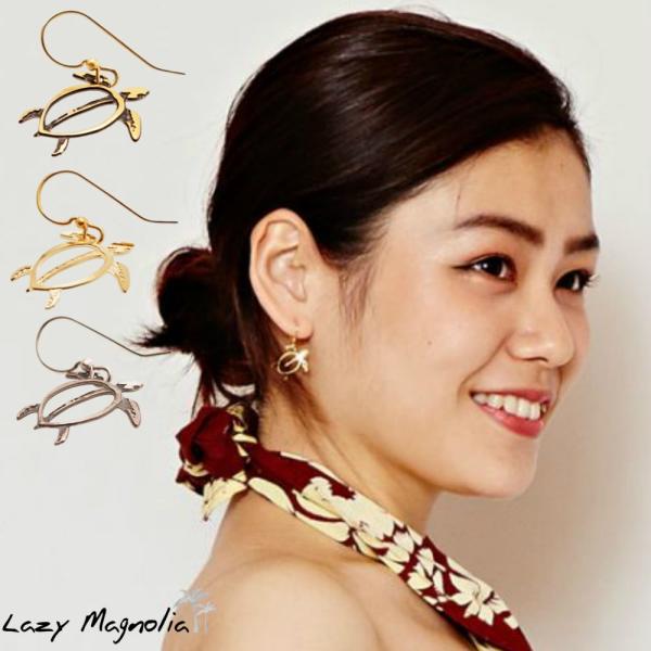 〇商品名LEIGHTON LAM ピアス ペトロホヌ〇ポイント幸せを運んでくれるとされる海の守り神・ホヌをモチーフにしたピアス。ビーチスタイルやリゾートコーデにおすすめの上品なデザインです。〇Leighton Lam（レイトンラム） - M...
