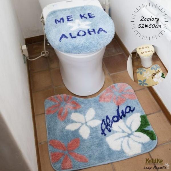 〇商品名メケアロプルメトイレセット〇ポイントHAWAIIの町並みを想像させてくれるトイレの蓋カバーとマットのセット。トイレセットに施されているプルメリアは「気品」という意味があります。肌触りがとても気持ち良い素材です。トイレもHAWAIIの...