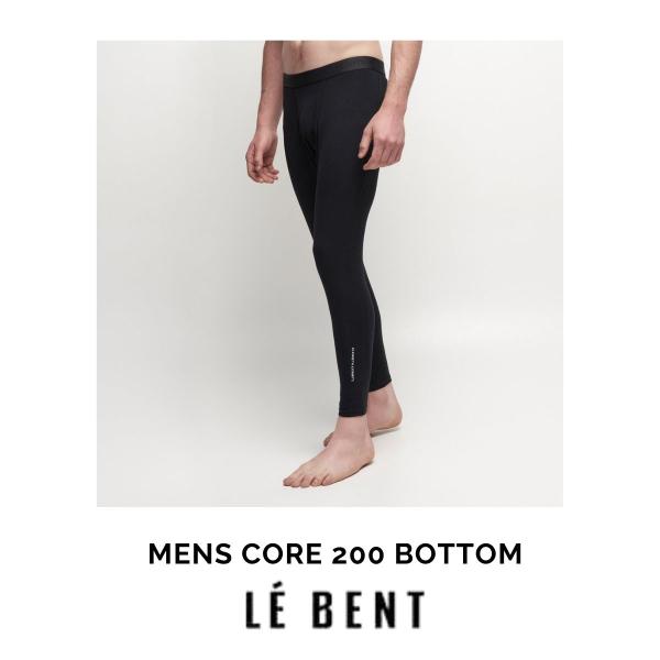 LE BENT MENS CORE 200 BOTTOMCOLOR：BLACKSIZE : S, M, L- SIGNATURE MERINO BLEND- 200GM2 LIGHTWEIGHT- PERFORMANCE FIT- 4-WA...
