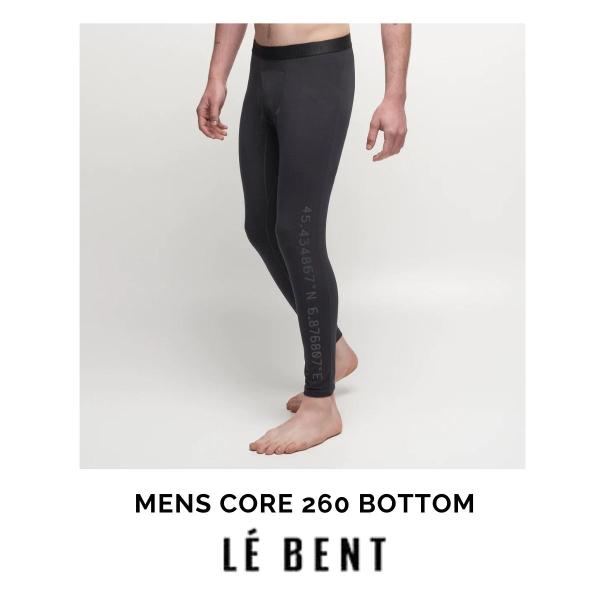 LE BENT MENS CORE 260 BOTTOMCOLOR：DARK CLOUDSIZE : S, M, LRayon from Bamboo - 66.5%Merino Wool - 28.5%Elastane - 5%- SIG...