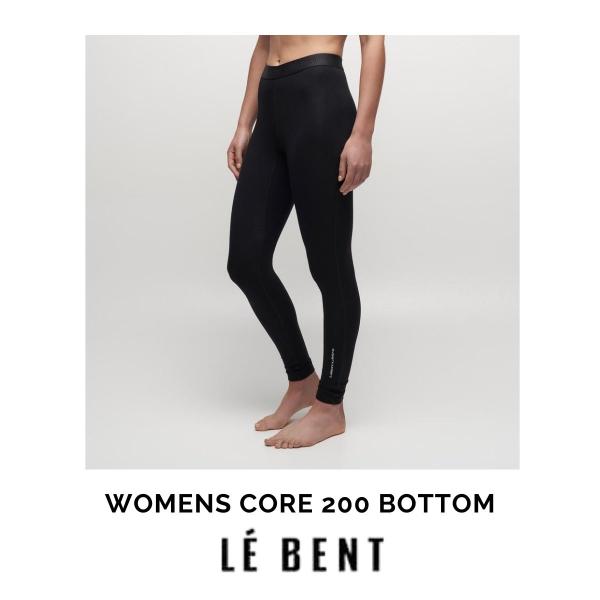 LE BENT WOMENS CORE 200 BOTTOMCOLOR：BLACKSIZE : S, M, LRayon from Bamboo - 66.5%Merino Wool - 28.5%Elastane - 5%- SIGNAT...