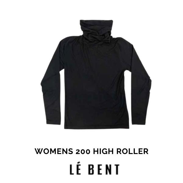 LE BENT WOMENS 200 HIGH ROLLERCOLOR：BLACK, OLIVE NIGHT TOFUSIZE : S, M, L- SIGNATURE MERINO BLEND- 200GM2 LIGHTWEIGHT- C...