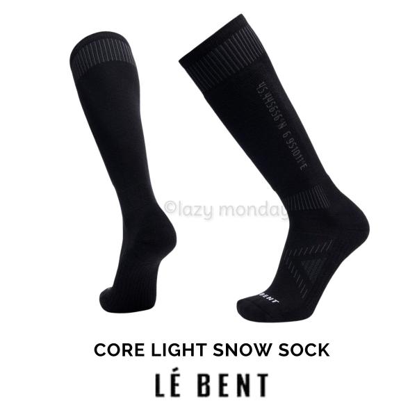LE BENT CORE LIGHT SNOW SOCKCOLOR：BLACKSIZE : S, M, LRayon from Bamboo - 46%Merino Wool - 20%Nylon - 32%Elastane - 2%- S...