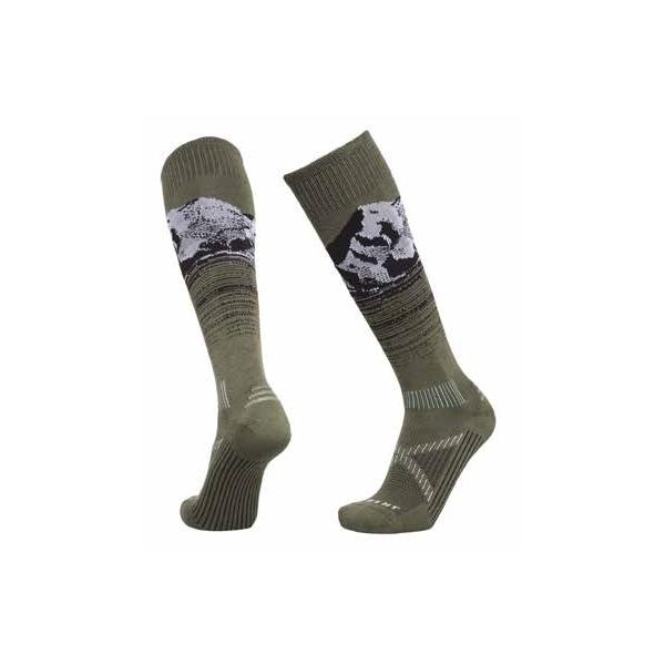 LE SEND PRO SNOW SOCKルベント　スノーボード　スキー　ソックスCOLOR：LICHEN GREENSIZE: S, M, L, XL （男女兼用）素材：Rayon from Bamboo - 44%, Merino Wo...