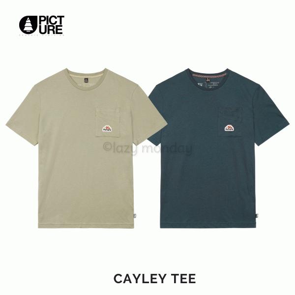 PICTURE ORGANIC CLOTHINGCAYLEY TEECOLOR：Grey, Dark BlueREGULAR FIT【必ずお読みください】＊当店はPICTURE ORGANIC CLOTHINGの正規販売店です。＊画像は実際...