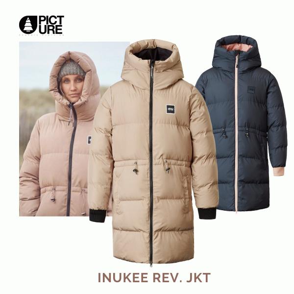 PICTURE ORGANIC CLOTHINGINUKEE REV. JKTリバーシブル パファー パーカージャケットCOLOR：Rose Creme, Black54% ポリエステル 46% リサイクルポリエステルREGULAR FIT...