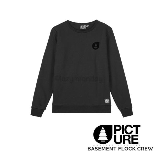 PICTURE ORGANIC CLOTHINGピクチャーオーガニッククロージングBASEMENT FLOCK CREWCOLOR：BLACKREGULAR FIT65% Organic Cotton 35% Recycled Polyes...