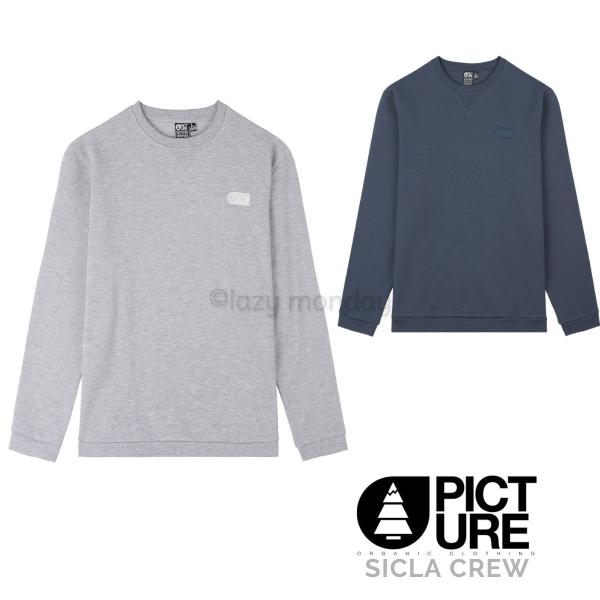 PICTURE ORGANIC CLOTHINGピクチャーオーガニッククロージングSICLA CREWCOLOR：GREY MELANGE, INDIA INKREGULAR FIT65% Organic Cotton 35% Polyes...