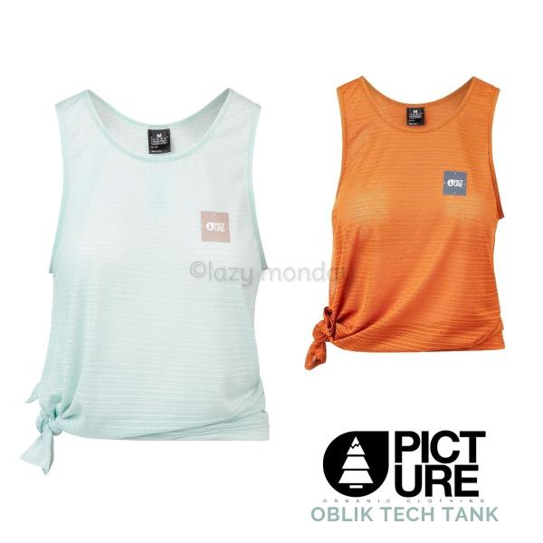 PICTURE ORGANIC CLOTHINGピクチャーオーガニッククロージングOBLIK TECH TANKRELAXED FITCOLOR：MISTY BLUE, PUMPKIN SKY79% Recycled Polyester 1...