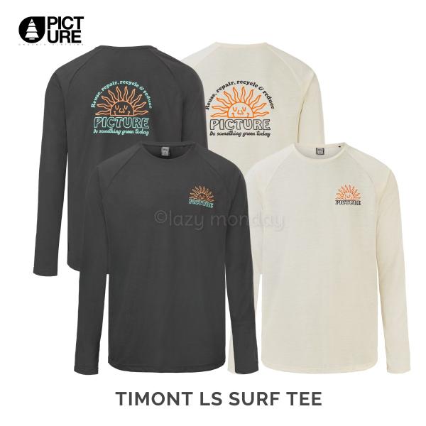 PICTURE ORGANIC CLOTHINGTIMONT LS SURF TEEピクチャー　ピクチャーオーガニック　オーガニックコットン　リサイクル　サステナブル　エコ　アウトドア　スノーボード　スノボ　スキー　サーフィン　スケート　ス...