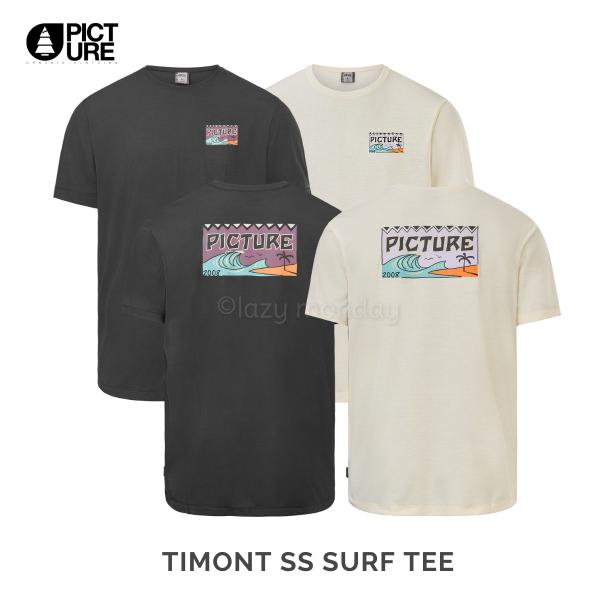PICTURE ORGANIC CLOTHINGTIMONT SS SURF TEEピクチャー　ピクチャーオーガニック　オーガニックコットン　リサイクル　サステナブル　エコ　アウトドア　スノーボード　スノボ　スキー　サーフィン　スケート　ス...