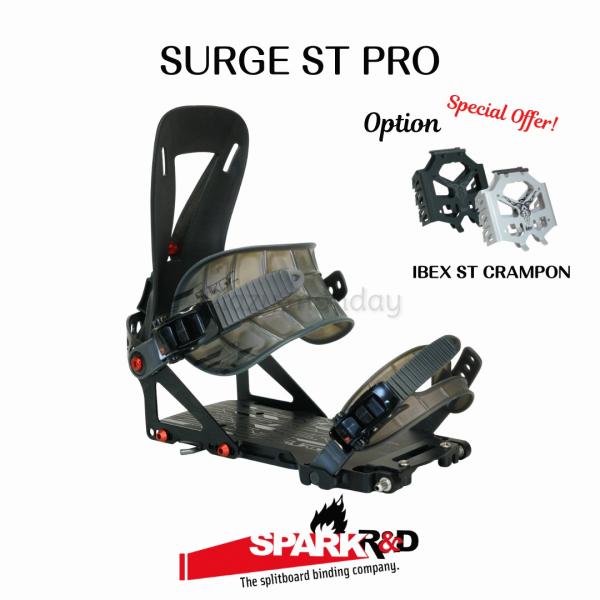 SPARK R&amp;DTESLA T1 BINDINGS SURGE ST PROオプション特典：IBEX ST CRAMPON 定価19,250円→18,287円（5％OFF）COLOR : BLACKSIZE : XS(〜24.5c...