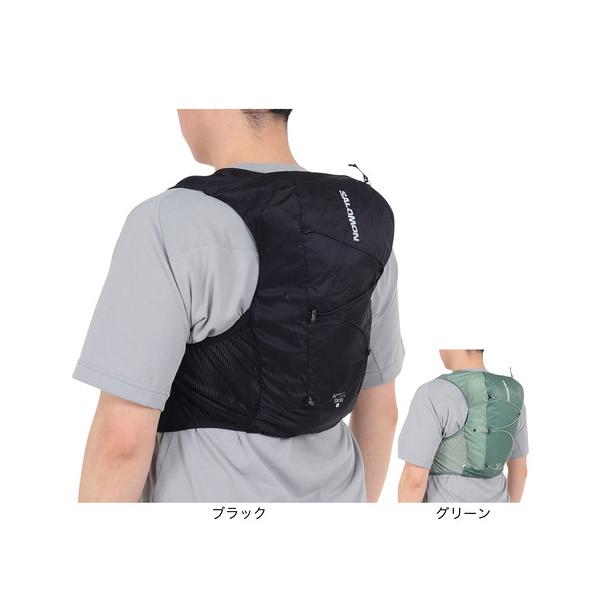 サロモン SALOMON スーパースポーツゼビオ ゼビオ Super Sports XEBIO BAG バッグ カバン かばん 鞄 ランニング ランニングバッグ Men's Mens メンズ めんず 男性 黒 ブラック ジョギング マラソン...