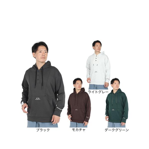 2024年秋冬モデル 2024fwmodel オークリー OAKLEY スーパースポーツゼビオ ゼビオ Super Sports XEBIO スウェット スウェットパーカー Men's Mens メンズ めんず 男性 黒 ブラック プルオー...