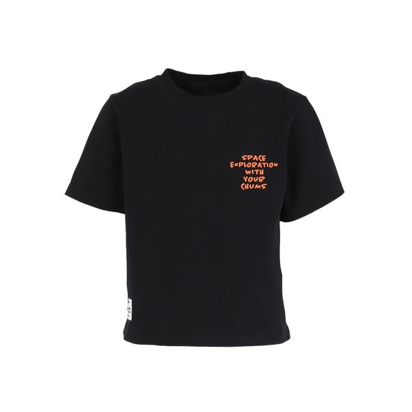 チャムス CHUMS エルブレス ヴィクトリア ビクトリア Victoria L-Breath Junior ジュニア じゅにあ 子供 JR アウトドア レジャー キャンプ 男の子 男子 トップス カジュアル Tシャツ黒 ブラック