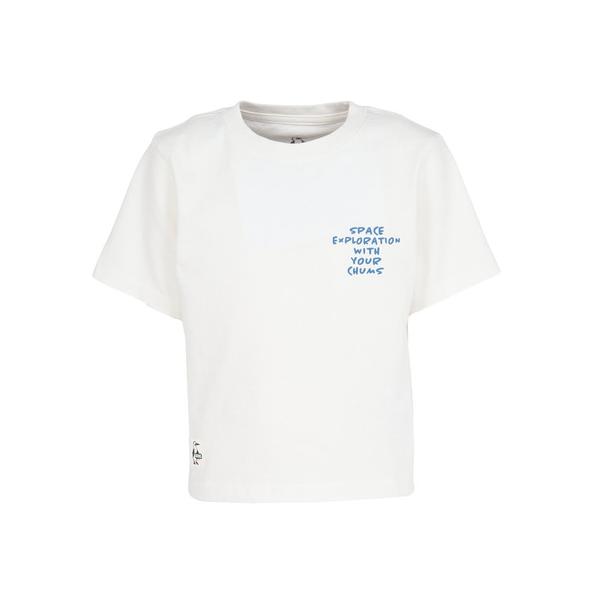 チャムス CHUMS エルブレス ヴィクトリア ビクトリア Victoria L-Breath Junior ジュニア じゅにあ 子供 JR アウトドア レジャー キャンプ 男の子 男子 トップス カジュアル Tシャツ白 ホワイト