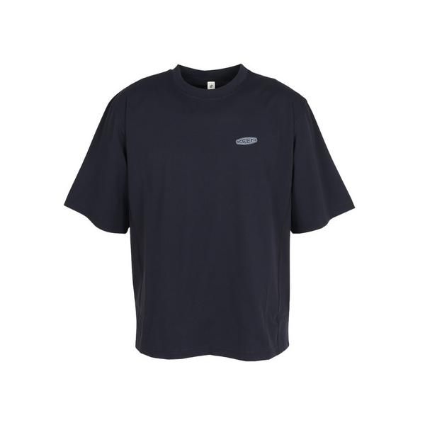 キーン KEEN エルブレス ヴィクトリア ビクトリア Victoria L-Breath トレッキングウェア カットソー 半袖 半そで Tシャツ 黒 ブラック ワンポイント バックロゴ カジュアル Men's Mens メンズ めんず 男...