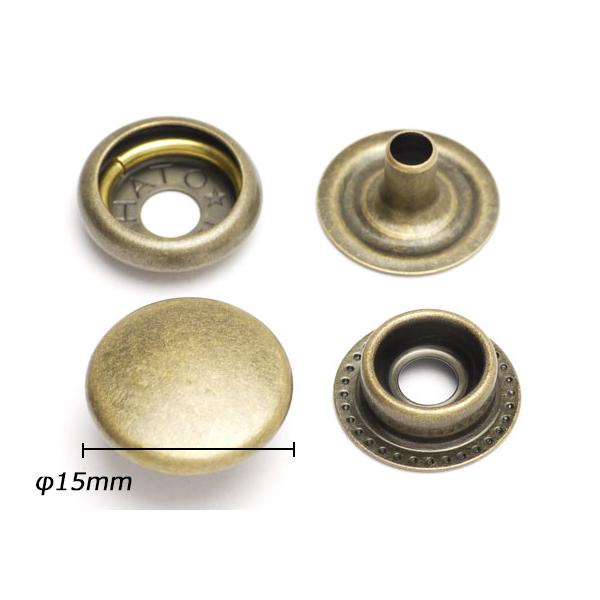 ■型番：C1066-07■販売価格：770円（税込）　　/　　700円（税抜）■商品名：ジャンパードット　大■色：アンティーク■サイズ：φ15mm■内容：10ヶ■メール便について：メール便（220円）対応商品です。■発送予定目安：4日以内（...