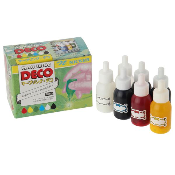 ■型番：C32001■販売価格：1485円（税込）　　/　　1350円（税抜）■商品名：[MARBLING DECO]マーブリング デコ 6色セット ベーシックカラー■メール便について：この商品はメール便には対応しておりません。■発送予定目...
