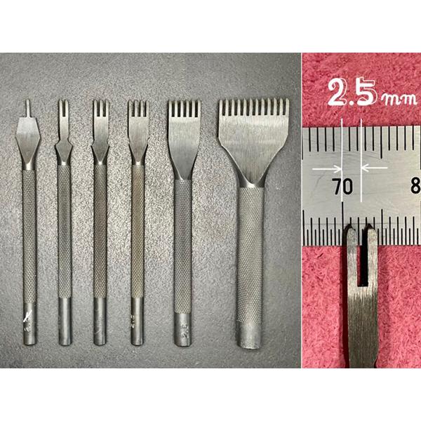 ■型番：E50160■商品名：プロ菱目打ち 2.5mm巾ピッチ■サイズ：1本目/2本目/3本目/4本目/6本目/12本目■メール便について：メール便（220円）対応商品です。■発送予定目安：4日以内（日祝日は除く）■取扱いメーカー：協進エル...