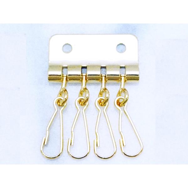 ■型番：E73812-09■販売価格：935円（税込）　　/　　850円（税抜）■商品名：四連キー■色：本金■内容：2ヶ■メール便について：メール便（220円）対応商品です。■発送予定目安：4日以内（日祝日は除く）■JANコード：45803...