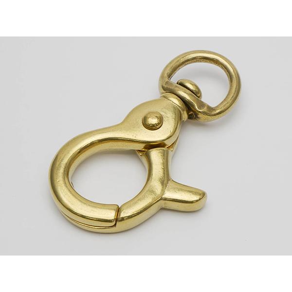 ■型番：EG1676■商品名：レバーナスカン 特大 丸頭 PN25■色：真鍮無垢■サイズ：内巾丸18mm（全長90mm）■内容：1ヶ/50ヶ■メール便について：メール便（220円）対応商品です。■発送予定目安：4日以内（日祝日は除く）※50...