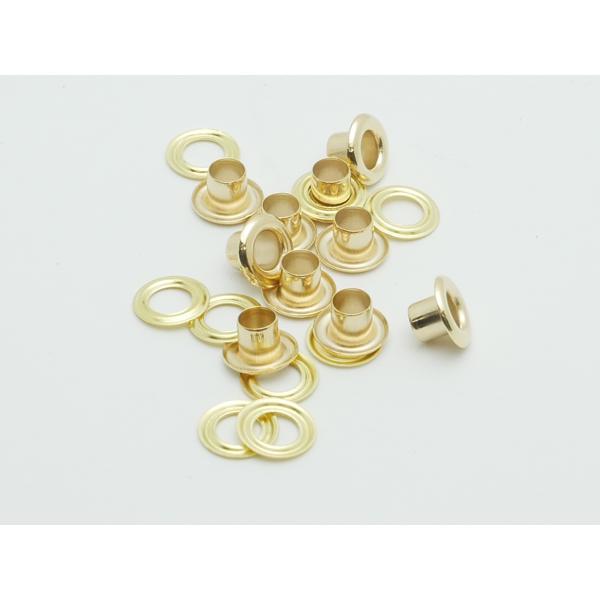 ■型番：EG75015-09■販売価格：209円（税込）　　/　　190円（税抜）■商品名：ハトメリング No.200■色：本金（座金はキリンス）■サイズ：外径7.7×高さ4.5×内径4.1mm■内容：10ヶ■メール便について：メール便（2...