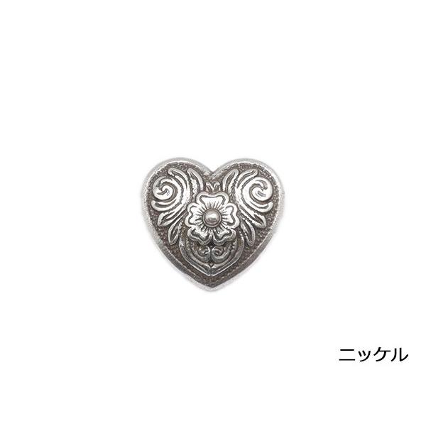 ■型番：PI7414-06■販売価格：473円（税込）　　/　　430円（税抜）■商品名：ディアブロコンチョ ハート 小■色：ニッケル■サイズ：20mm×19mm■内容：1ヶ■メール便について：メール便（220円）対応商品です。■発送予定目...