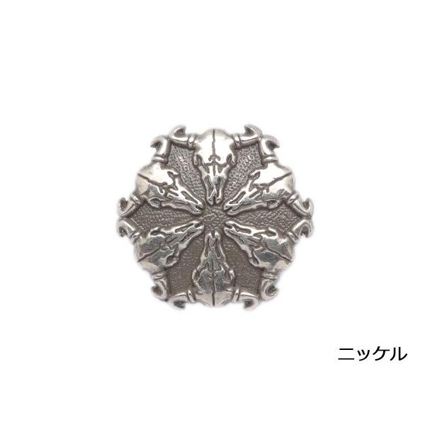 ■型番：PI7415-06■販売価格：561円（税込）　　/　　510円（税抜）■商品名：メタルコンチョ ブルスカル■色：ニッケル■サイズ：28mm×25mm■内容：1ヶ■メール便について：メール便（220円）対応商品です。■発送予定目安：...