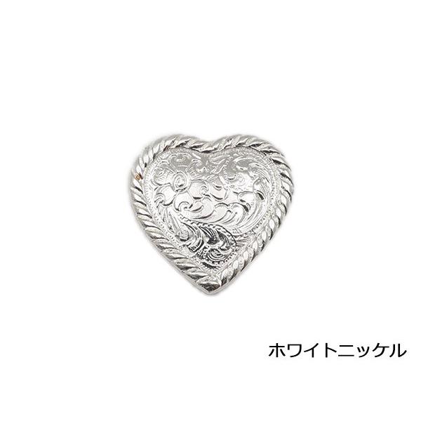 ■型番：PI7945-02■販売価格：451円（税込）　　/　　410円（税抜）■商品名：ロープエッジコンチョ ハート■色：ホワイトニッケル■サイズ：26mm×25mm■内容：1ヶ■メール便について：メール便（220円）対応商品です。■発送...