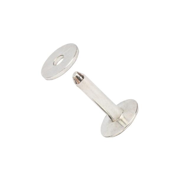 ■型番：PIG11279-31-5■販売価格：462円（税込）　　/　　420円（税抜）■商品名：装飾用ワッシャーリベット 特長 アルミ製■サイズ：頭径10mm×足12mm（全高15mm）、軸径2.5mm、ワッシャー厚1.0mm■内容：5ヶ...