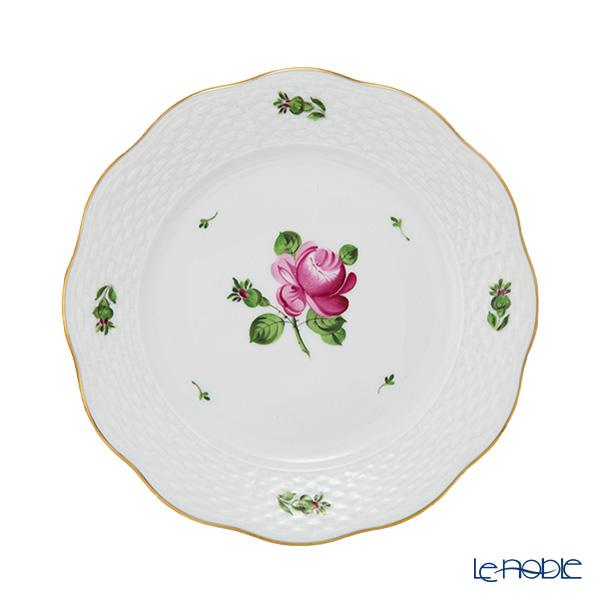 美しいグラデーションで描かれたピンクのばらが豪華なデザート皿。 ヘレンド Herend ハンガリー 中皿（18〜24.9cm）
