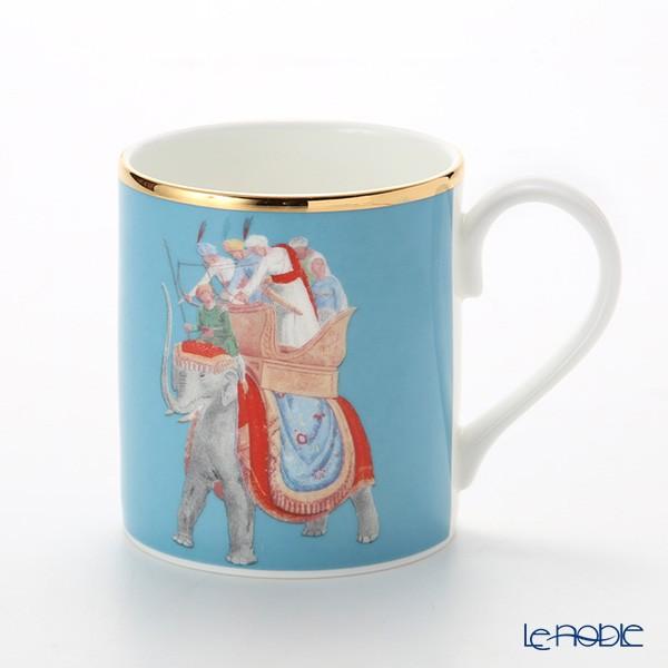 伝統的なインドの虎狩りの様子が描かれた“インディアンルーム コレクション”。 ロイカーカム Roy Kirkham イギリス マグカップ