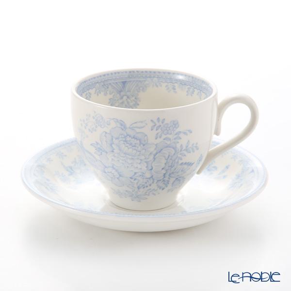 【AM10時までのご注文で当日出荷可】ホワイトに淡いブルーの優しい雰囲気は、あなたのティータイムをより優雅な時間に変えてくれることでしょう。 バーレイ Burleigh イギリス カップ＆ソーサー