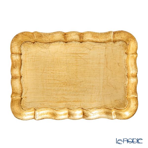 イタリア ルネッサンス時代を彷彿させるアンティーク調デザインの木製トレイ ソルディ SOLDI イタリア お盆・トレイ