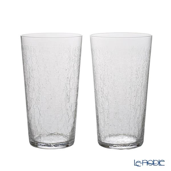 ひび模様で魅せる「CRACKS」グラスで、クリスタルの美しい輝きをご堪能ください。 フカガワガラス fukagawaglass 深川硝子工芸 タンブラー・ビールグラス・ハイボールグラス