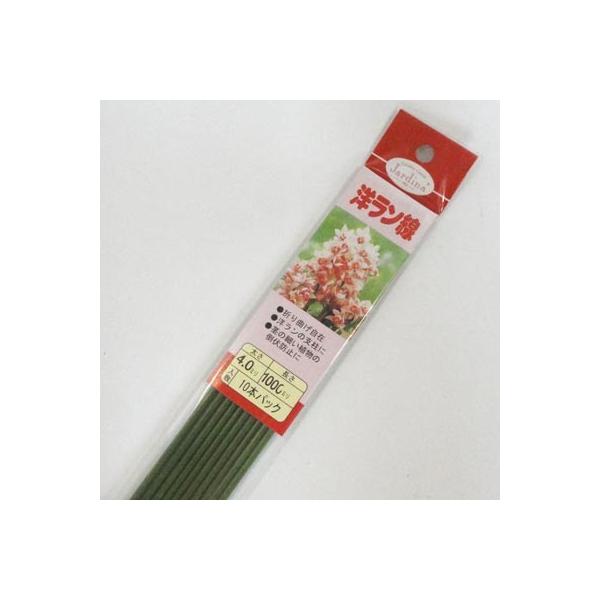 渡辺泰 洋ラン線10P 4.0×1000mm折り曲げ自在の洋ラン支柱