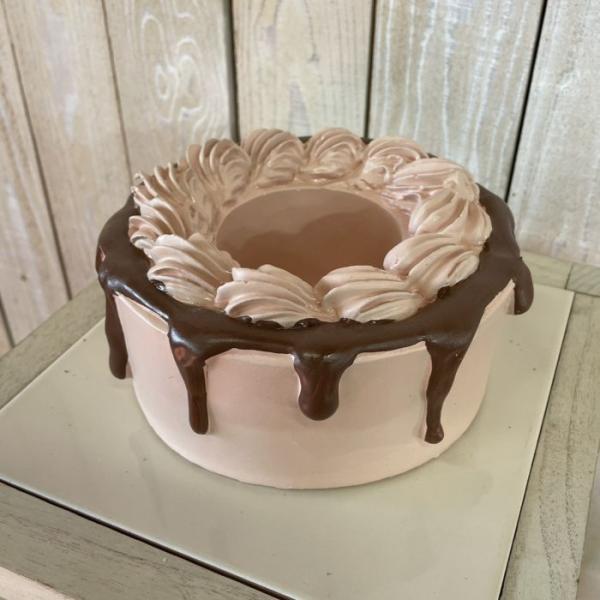 ■タグ植木鉢 セメント鉢 多肉植物用鉢 サボテン鉢 ガーデニング雑貨 フラワーポット おしゃれ鉢 ケーキ型鉢 インテリア鉢 室内グリーン アンティーク風 シャビーシック デコレーション鉢 小型鉢 底穴あり グレー鉢 ディスプレイ雑貨 寄せ植...