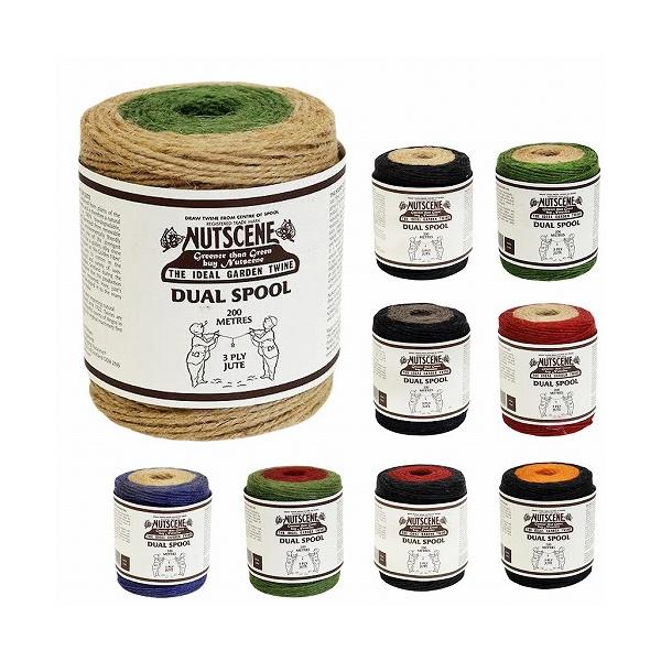 特価理由：廃番によるアウトレット販売1800円→1260円鮮やかな色のバリエーションが楽しい、ナッツシーンの麻ひも。ちょっと珍しいこちらは2色の麻ひもがひとまとめになっており、置いてあるだけでも絵になります。麻紐は場所を取るのでマルチタスク...