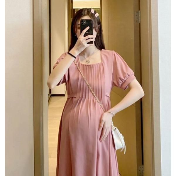 商品番号：SSG0303● 商品名 ● マタニティ ワンピース 春夏 結婚式 服装 お呼ばれ ドレス お呼ばれワンピース 半袖 膝丈 フォーマル 大きいサイズ 3L 黒 ウエストリボン 大人可愛い ゆったり おしゃれ きれいめ カジュアル ...