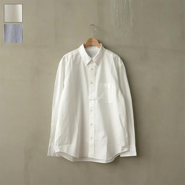 ( 100/2 ブロード ボタンダウン シャツ )高級エジプト超長綿で織られたロンドンストライプ柄と無地のブロード生地を使用した定番のボタンダウンシャツ。光沢、しなやかさ、耐久性に優れる上質な生地となり、発色の良さもエジプト超長綿の特徴です...