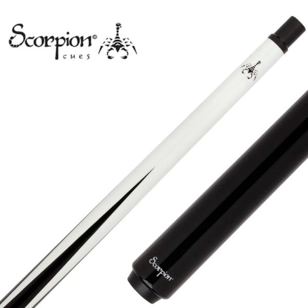 タップ 12.55mmスコーピオン積層先角 2cm.ブラックシャフト 29インチカーボンファイバーシャフトジョイント クイックリリース(ユニクロック互換性)リングカラー ブラックコンポジット、シルバーリングフォアアーム ホワイトペイントチー...