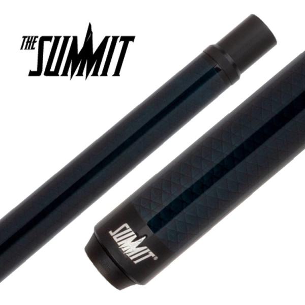タップ 12.4mm　Summitレイヤード　タップ先角 12mm　ホワイトシャフト 29インチ　ショートプロテーパーカーボンファイバーSummitロゴ入りジョイントピン ユニロックリングカラー ブラックフォアアーム ブルースネークカーボン...