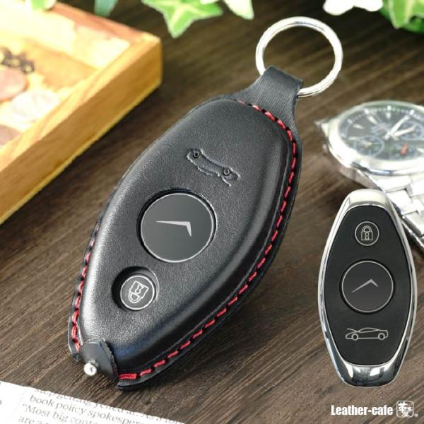 どこも取り扱いの無いマクラーレンのスマートキーケースです、フェラーリやランボルギーニはあるのに何故マクラーレンは無いのか？というお客様の声に応えました楕円状のスマートキーを忠実にケースに再現し、誰もがかっこいいと思えるキーケースを作りました...