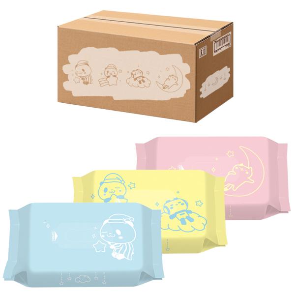 【商品説明】●お買いものパンダ！のウェットシートが新登場。●成分の99%が純水でできたおしりふきです。●パラベン・PG・アルコール・香料・着色料無添加。●ふんわりとやわらかなシートです。●手指・口まわり・テーブルや身のまわりにも。●3種類の...