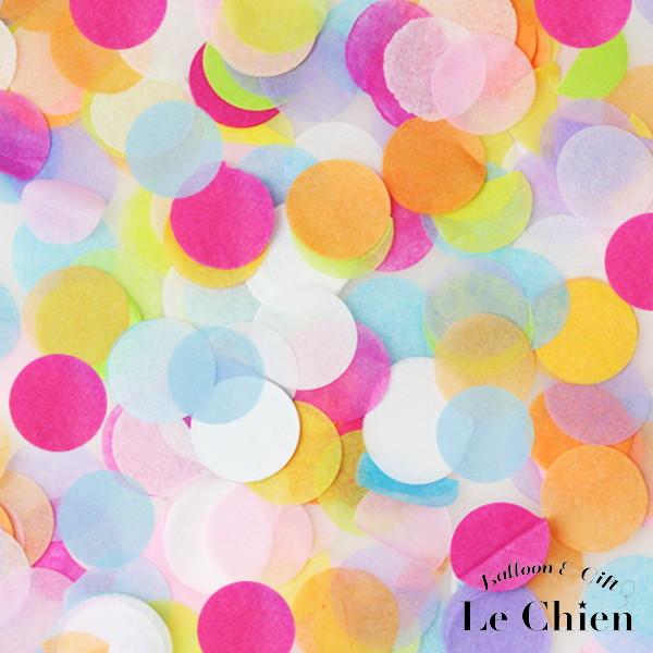 テーブル等のスペースを華やかに飾りつけたりブライダルシャワーとして使ったり、華やかなパーティー演出ができる紙ふぶきです！《サイズ》1個Φ2.5cmセット内容コンフェッティ15g （約1000枚前後）<br> 　<br&gt...