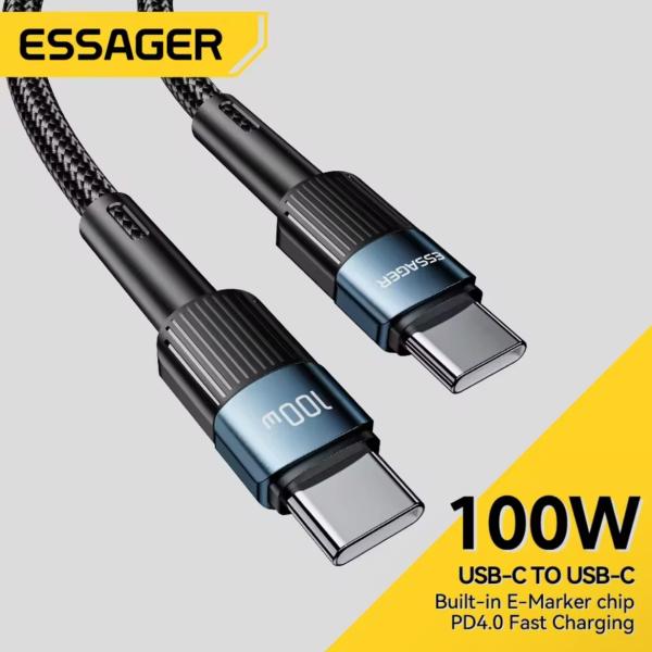 ■PD 100W急速充電USB C - USB/Type Cケーブル、100W(20V/5A)急速充電対応Huawei Mate 20 Proを95分でフル充電、ノートパソコンにも使用可能。■480Mbps高速データ同期最大480Mbpsの...