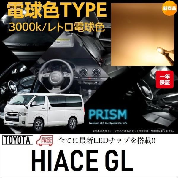 ハイエース 7型 スーパーGL 200系標準/ワイドボディ対応型式：TRH2##対応年式：R4.4〜すべて高彩度のレトロ電球色になります♪電球色(暖色)の優しい明りが車内を柔らかく尚且つ明るく照らしだします。極性(＋・−)や配線の取り回しを...
